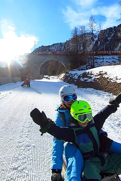 Sledging in Bergün – Preda & Darlux Run | Packed Again