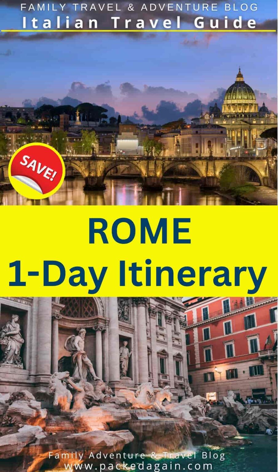 One Day In Rome - Guide- Itinerary | Packed Again